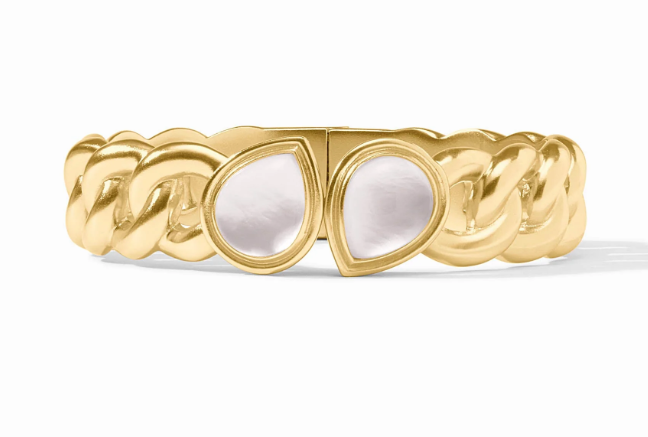 Dolce Hinge Bangle Iridescent Clear – Head Over Heels Boutique