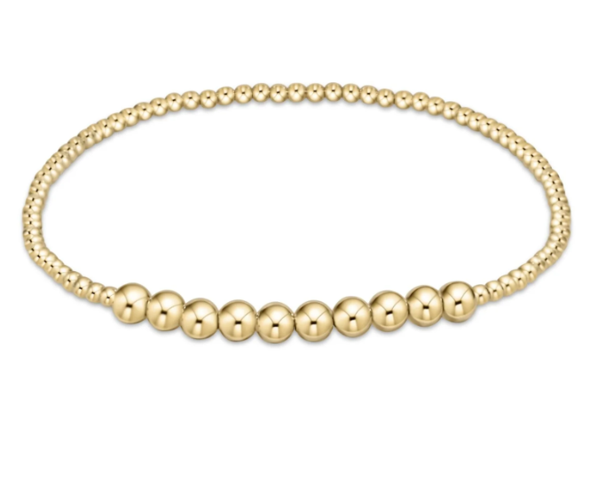 Classic Gold Beaded Bliss 2mm Bracelet – Head Over Heels Boutique